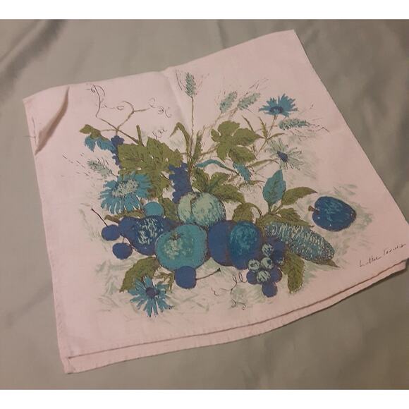 Luther Travis | Kitchen | Vintage Luther Travis Linen Tea Towel Fruit ...